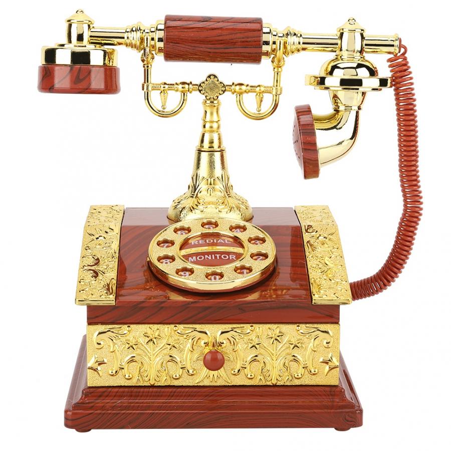 Vintage Dial Telephone Shaped Music Box Retro Dial... – Grandado