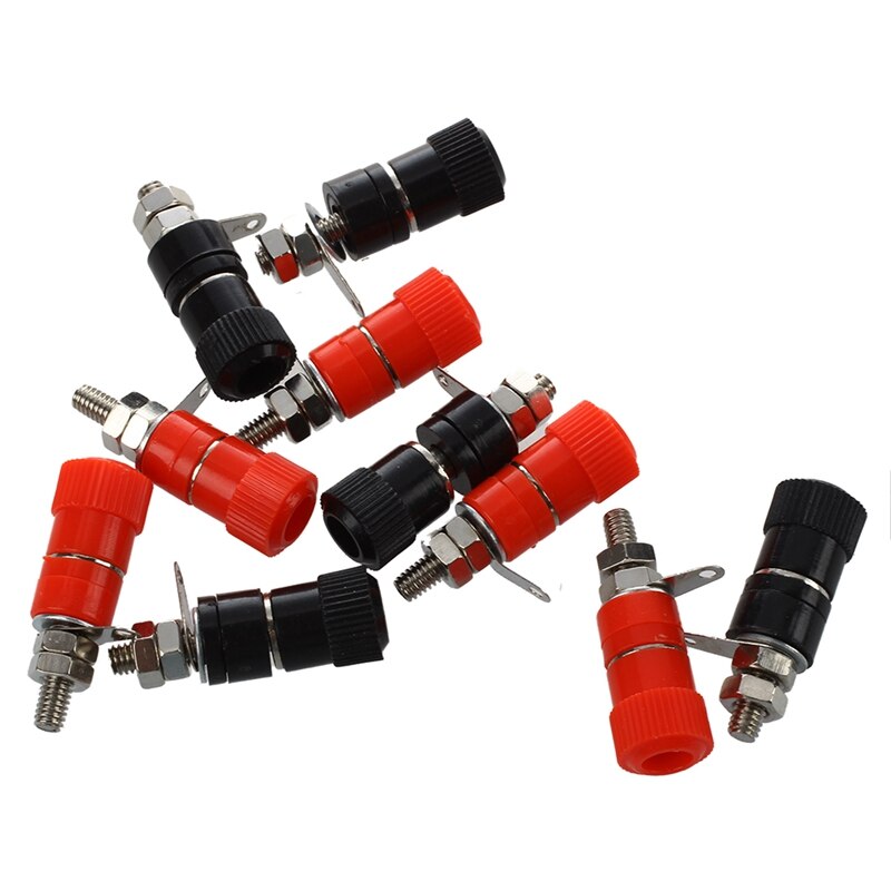 20 Pcs 3.8Mm Thread 4Mm Banana Plug Socket Red + B... – Vicedeal