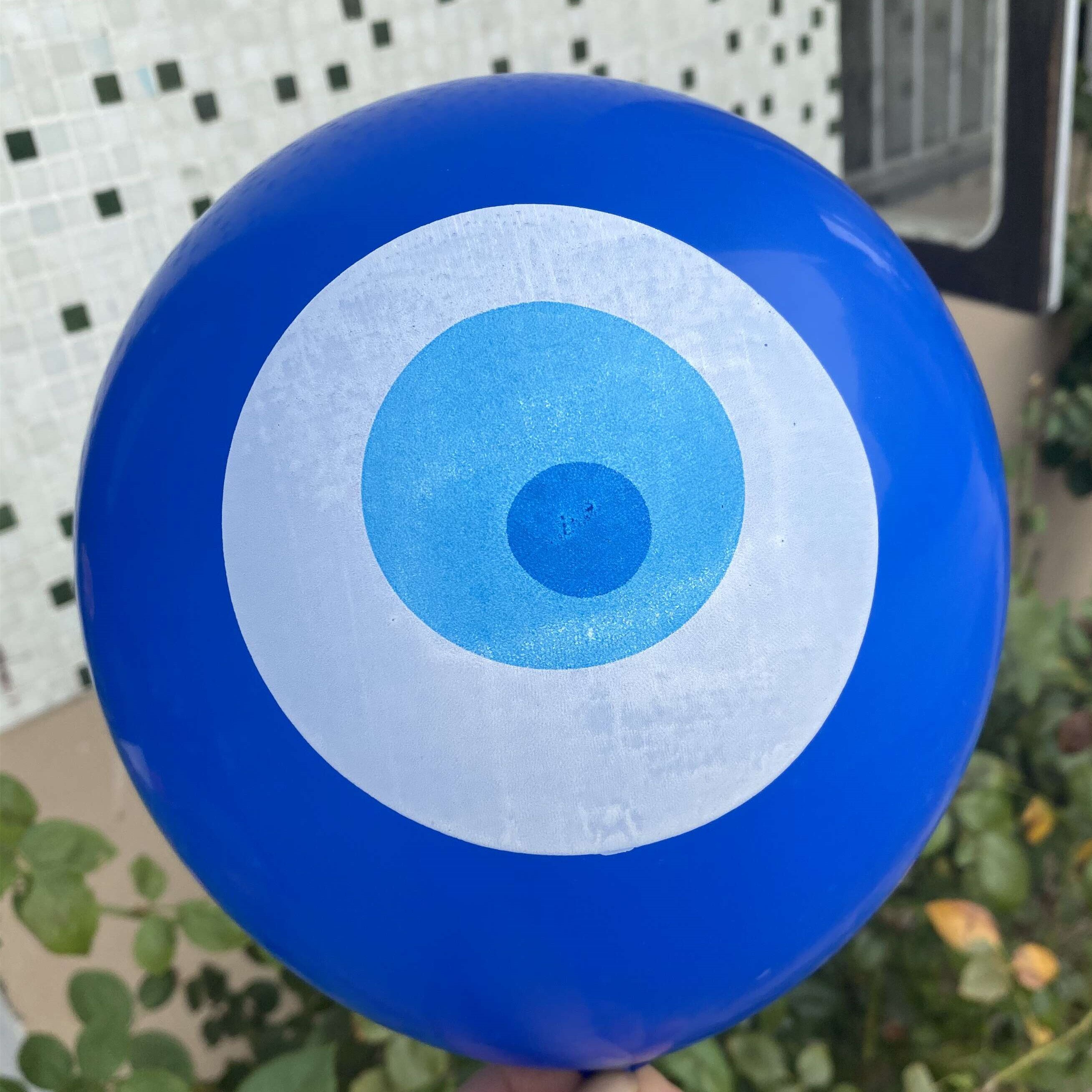 12 Blue evil eyes balloons bachelorette party deco... – Vicedeal