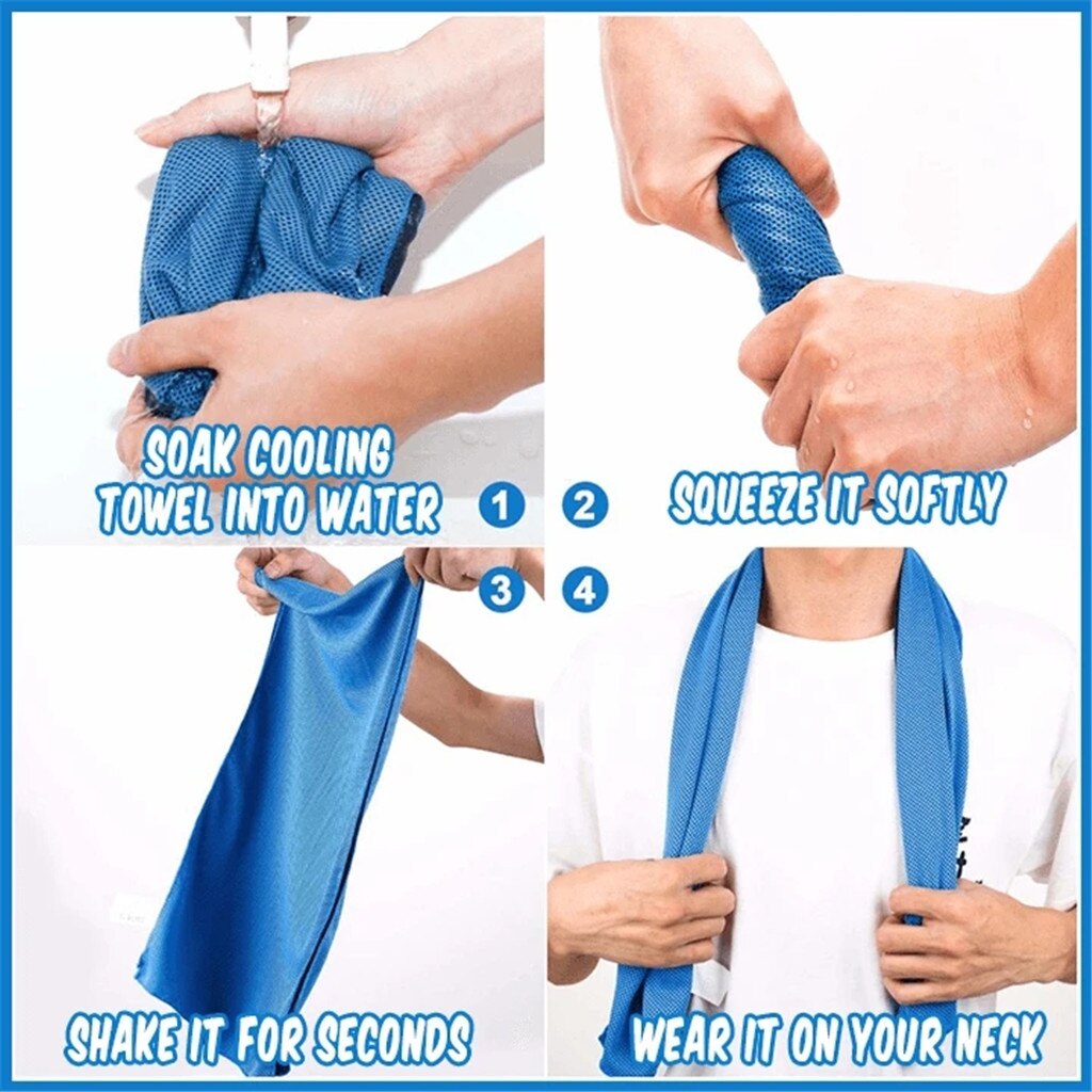 Fitness Towel Multipurpose Ice Cold Towel Cold Sen... – Vicedeal