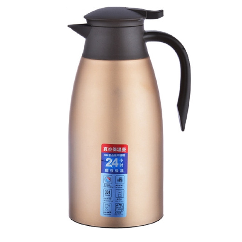2L Flask Thermal Water Jug Pitcher Stainless Steel... – Grandado