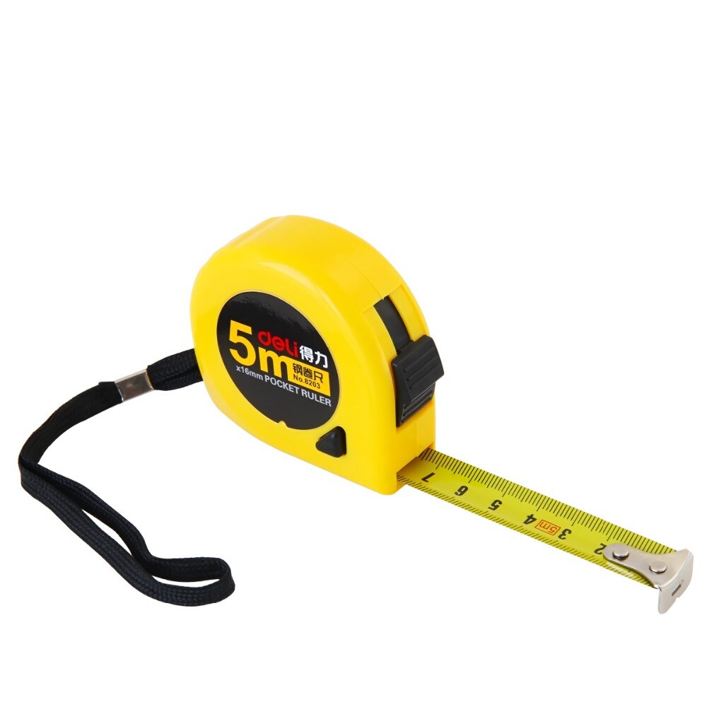 Deli 8203 pocket ruler 2m 3m 5m 7.5m 10m tape rule... – Grandado