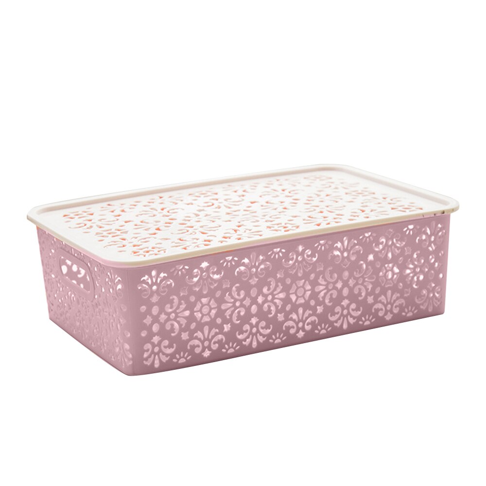 Large Plastic Storage Basket Lace Bins Storage Box... – Grandado