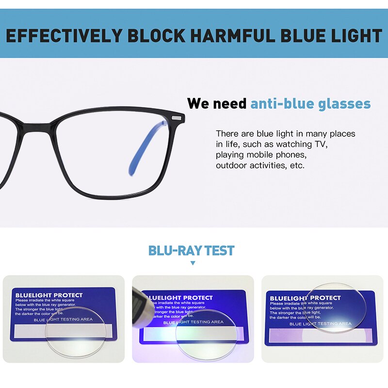 AOFLY Blue Light Blocking Glasses Women Men Square... – Grandado