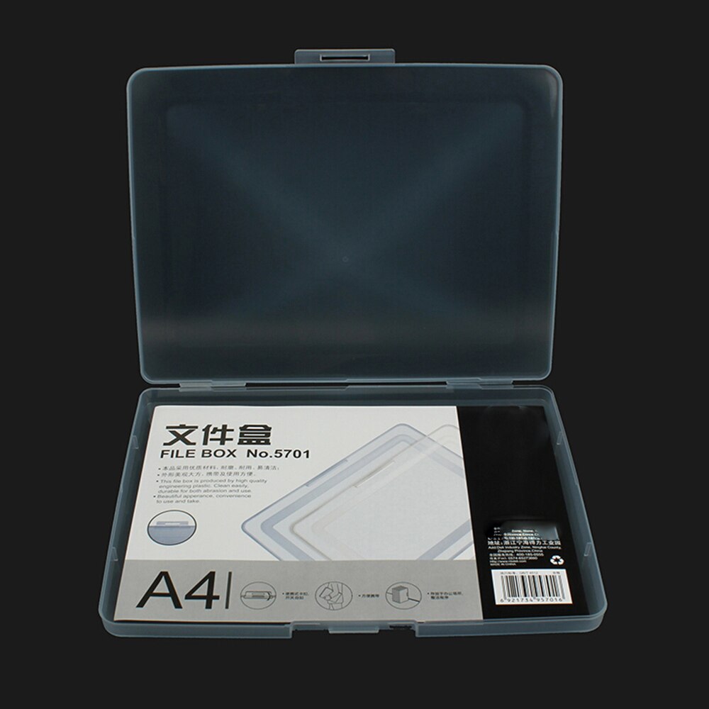 Effective File Box A4 Transparent Plastic File Box... – Vicedeal