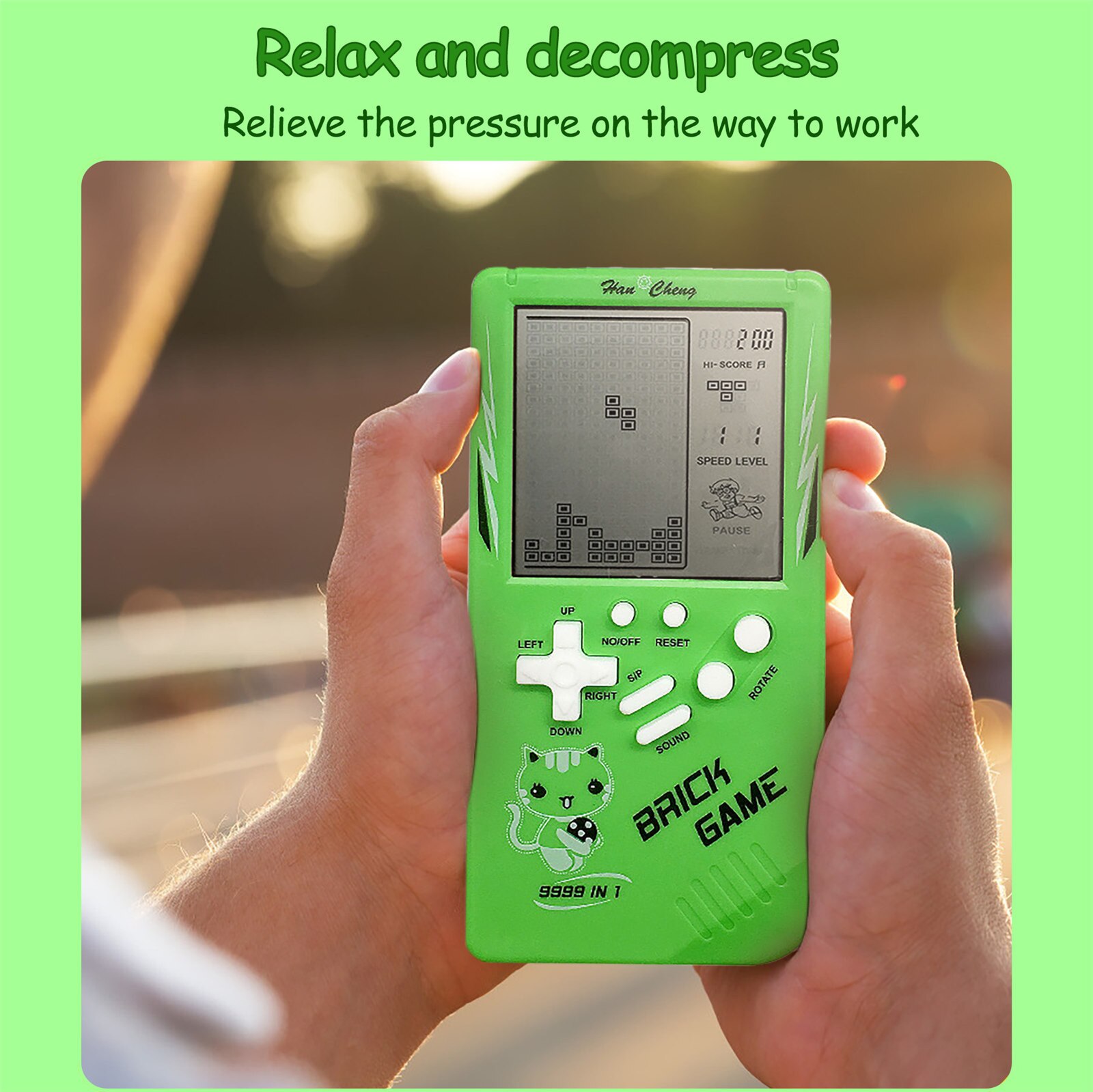 Large Screen Brick Game 3.5 Inches Hand Held Class... – Grandado