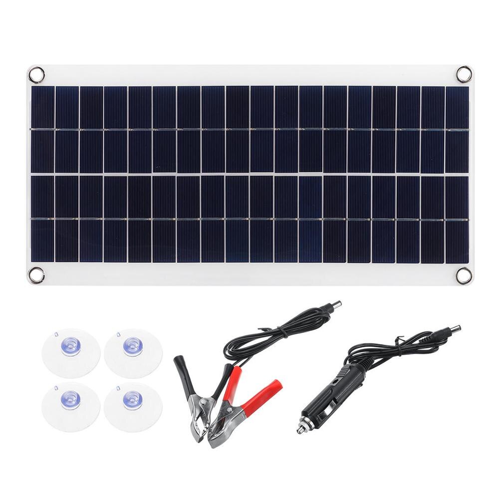 100W Solar Panel Battery Charger USB Kit Complete ... – Vicedeal