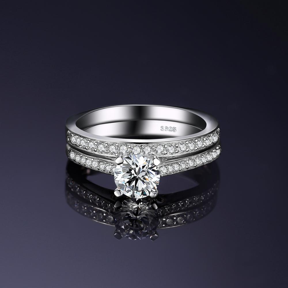 JPalace CZ Engagement Ring Set 925 Sterling Silver... – Grandado