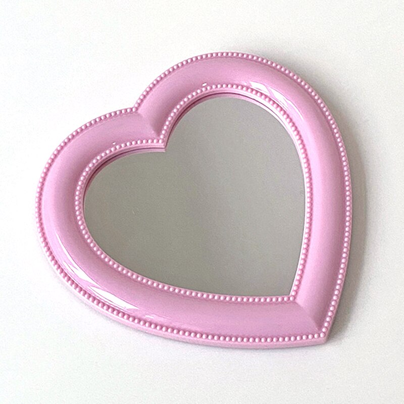 Heart Shape Makeup Mirror Desktop Vanity Mirror wi... – Grandado