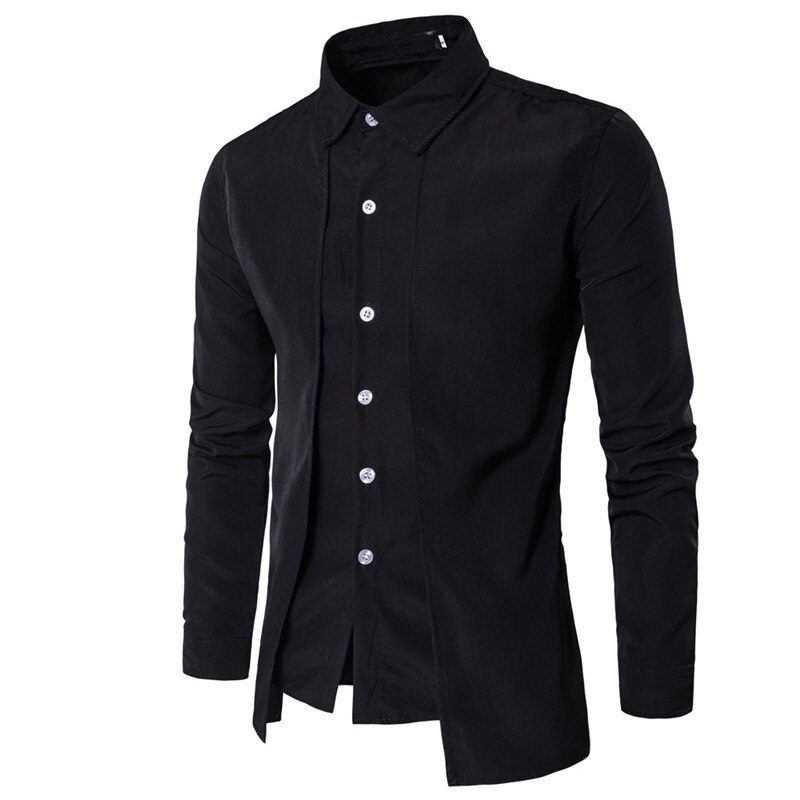 Men Gentleman British Long sleeve shirt Evening dr... – Grandado