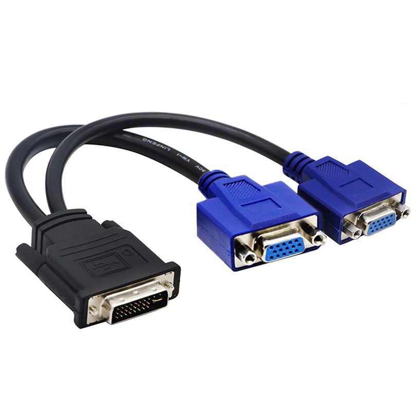 HD Dual VGA 15Pin Female To DVI (24+5) Male, DVI T... – Grandado