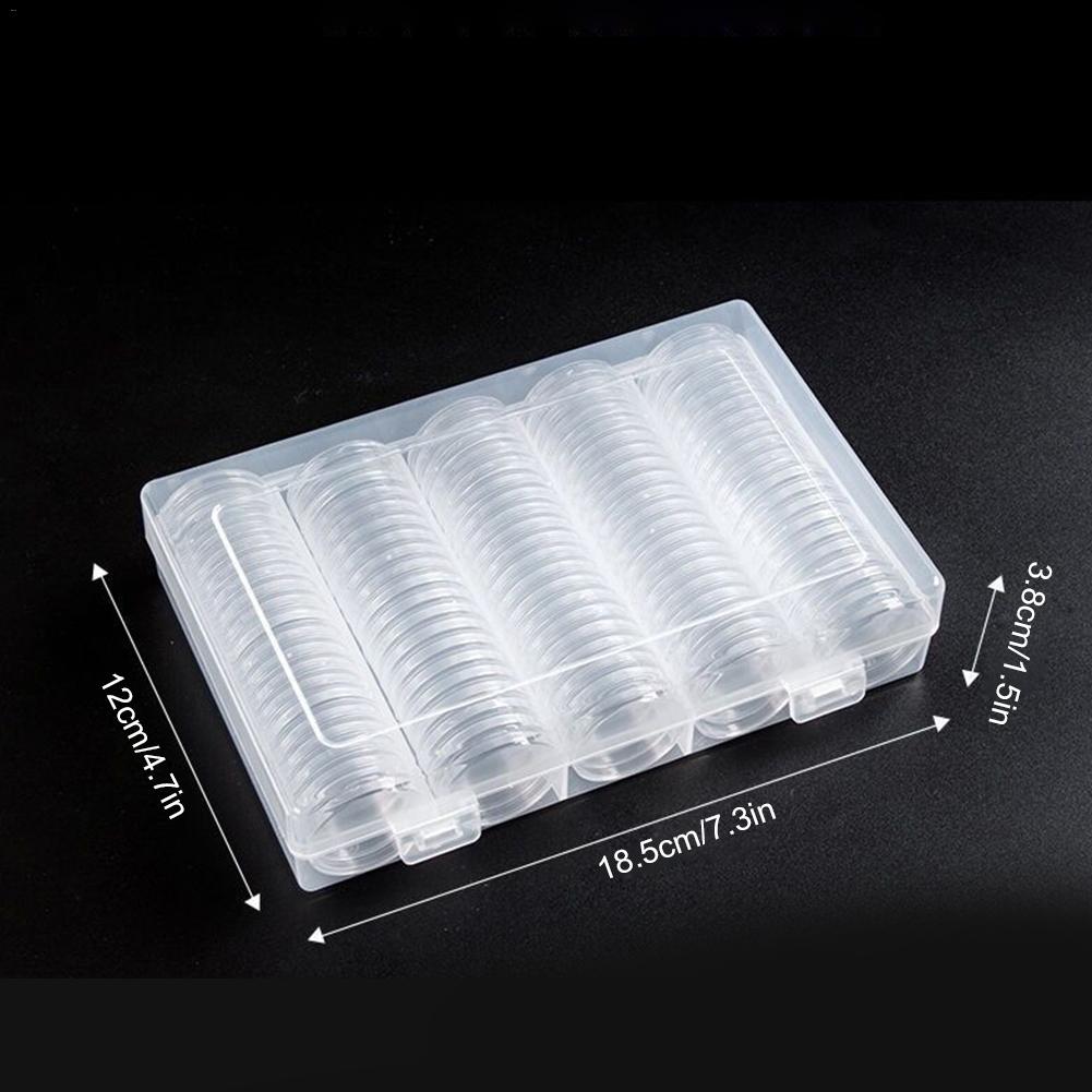Acrylic Coin Storage Organizer Box With 100Pcs Coi... – Grandado