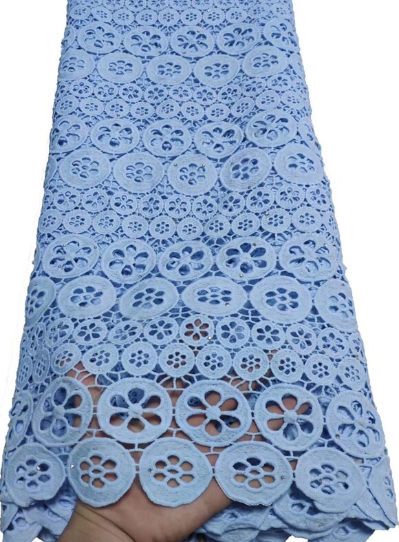 YTB90 Nigerian Lace Fabric African Cord Lace Guipu... – Vicedeal