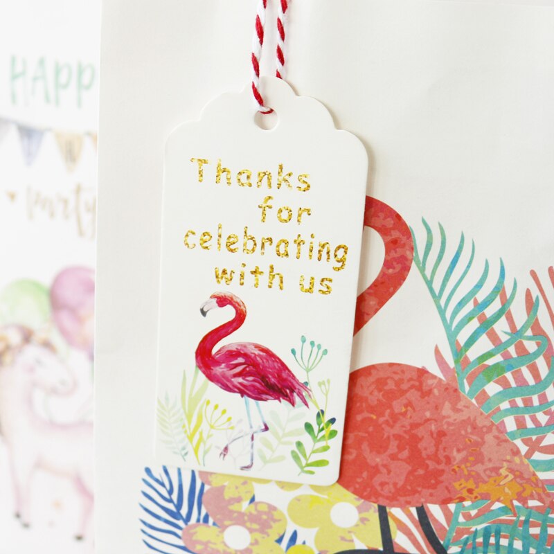 50 pcs Eenhoorn Papier Tags Dank U Wit Papier Tags... – Grandado