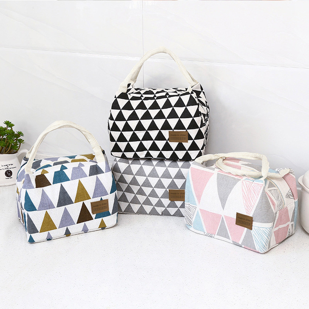 Bolsos para la comida para mujer lona aislada bols... – Grandado