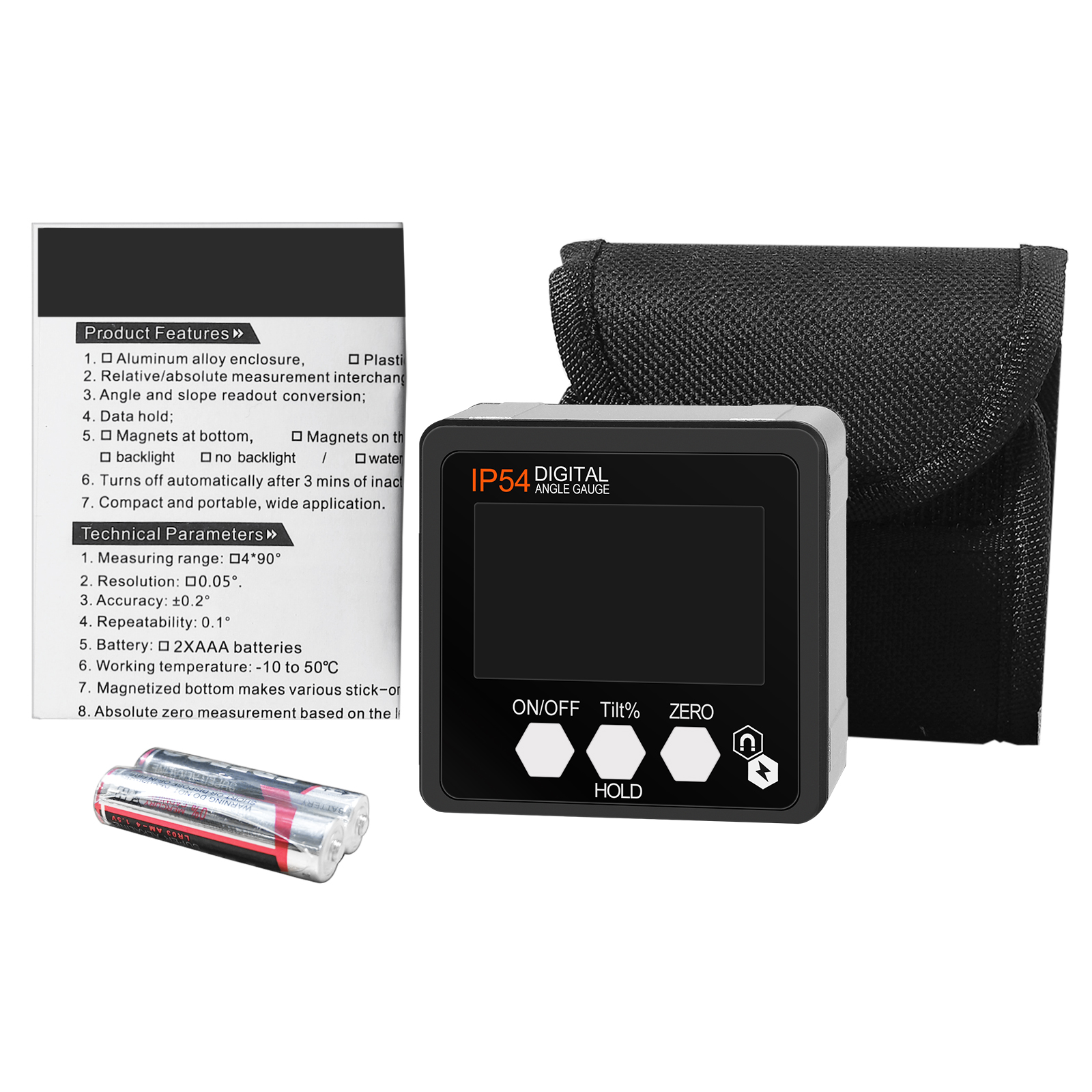 Neoteck Digital Angle Gauge Level Box Protractor A... – Grandado