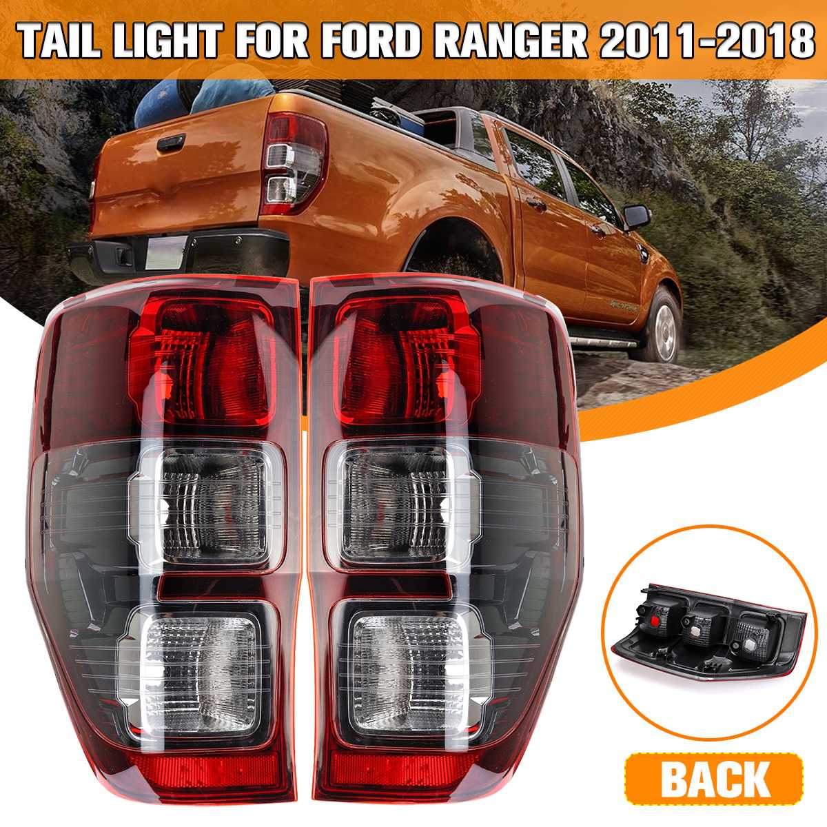 Car Tail Light For Ford Ranger Tail Light ABS Plas... – Grandado
