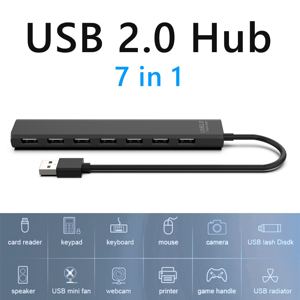 USB HUB 3 0 / 2 0 Distribuidor USB multipropósito ... – Grandado