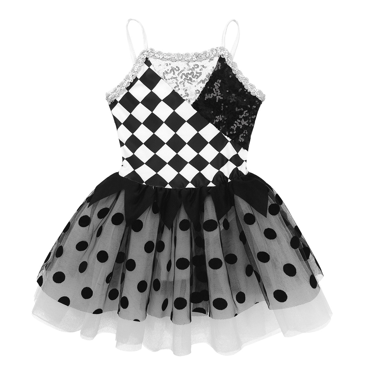 Kids Meisjes Glanzende Pailletten Geometrische Pat... – Grandado