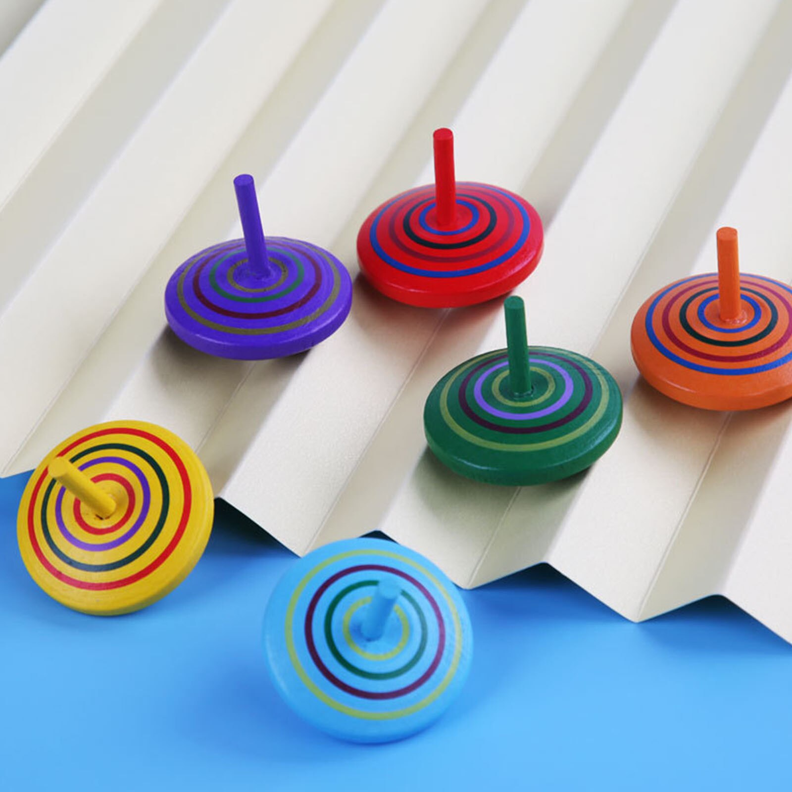 6pcs Wooden Hand Rotating Small Gyroscope Decompre... – Grandado