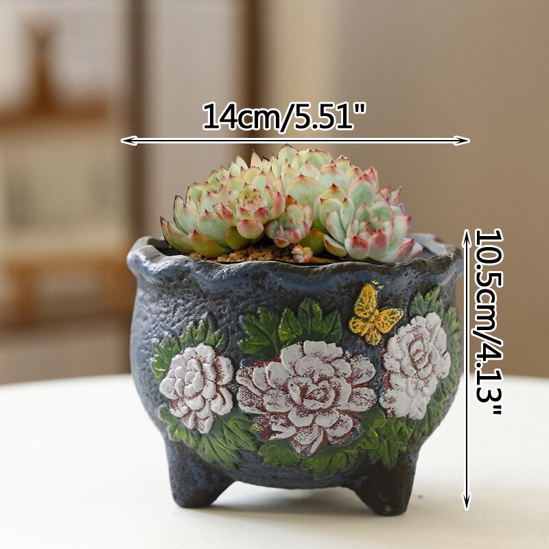 Korean Vintage Hand Painted Butterfly&Floret C... – Grandado