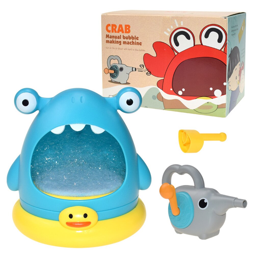 Baby Bath Toy Shark Foam Machine Bubble Blowing Ma... – Vicedeal