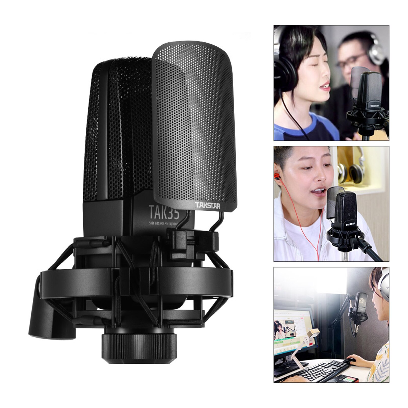 TAKSTAR TAK35 Microphone Condenser Cardioid Mic wi... – Vicedeal