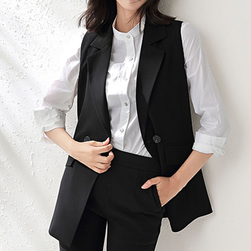 Aelegantmis Classic Long Vest Women Suit Vest Spri... – Vicedeal