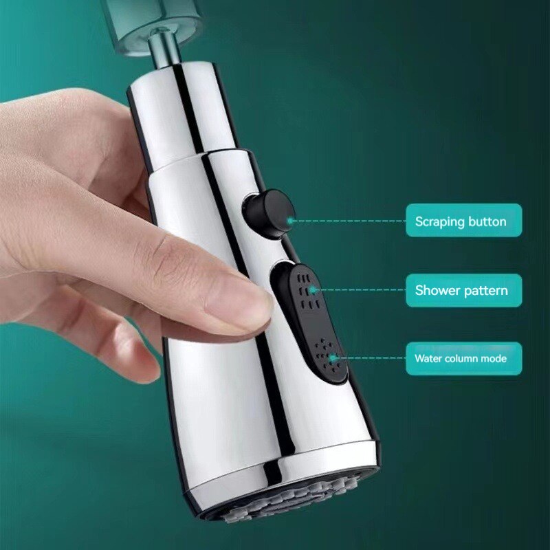 360°Kitchen 3-step Adjustable Tap Splashproof Exte... – Vicedeal