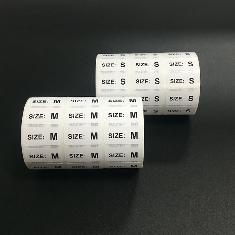 100PCS Size Sticker Labels For Clothing Size Adhes... – Grandado