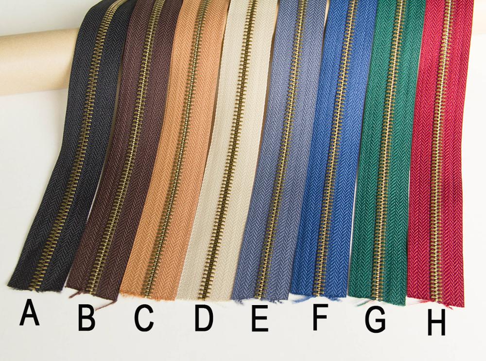 1 Meter YKK 5# Metal Bronze Coil Zippers DIY Sewin... – Vicedeal