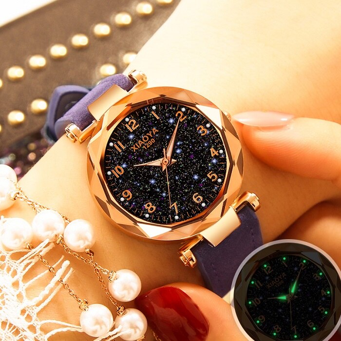 Women Watches Best Sell Star Sky Dial Clock Luxury... – Grandado
