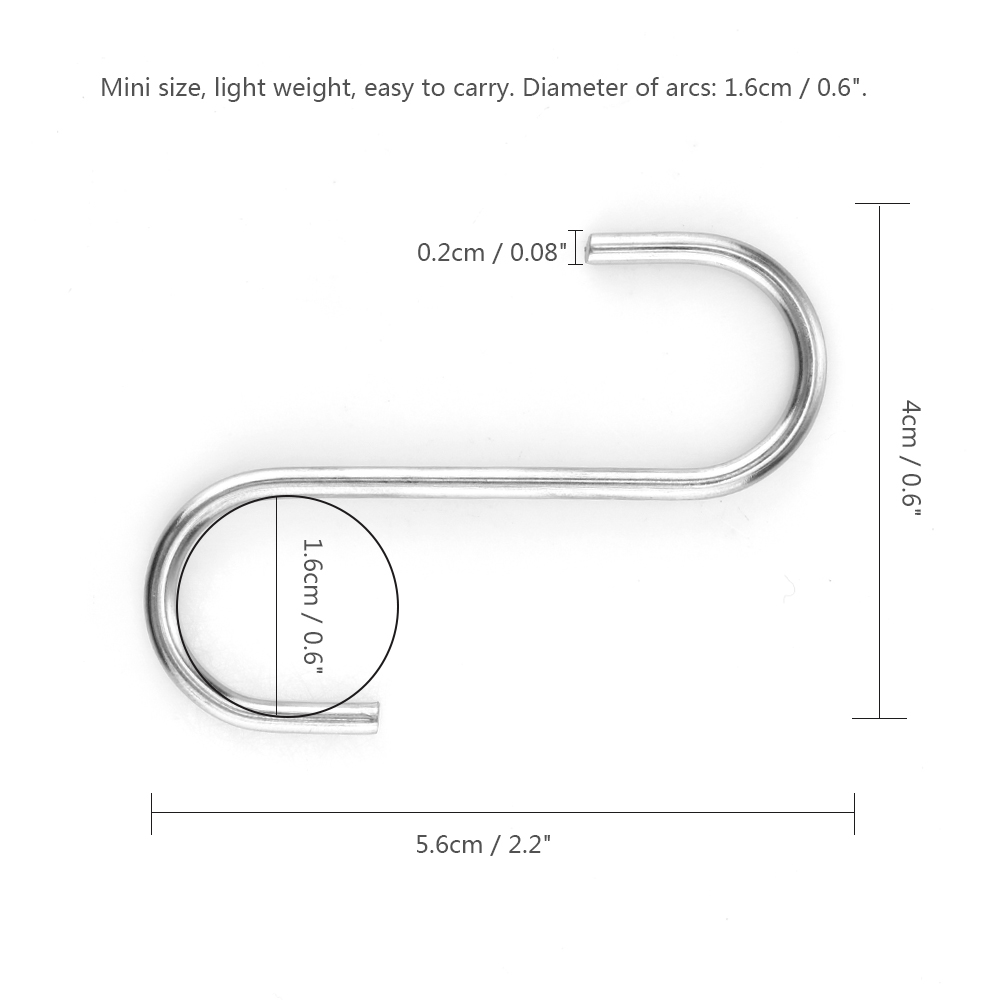 10pcs Powerful Stainless Steel S Shaped Hanger Hoo... – Vicedeal