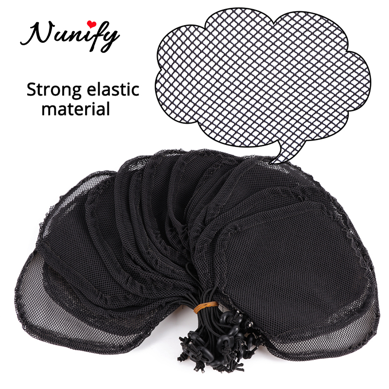 Nunify 5Pcs/Lot Drawstring Ponytail Net Black Colo... – Vicedeal