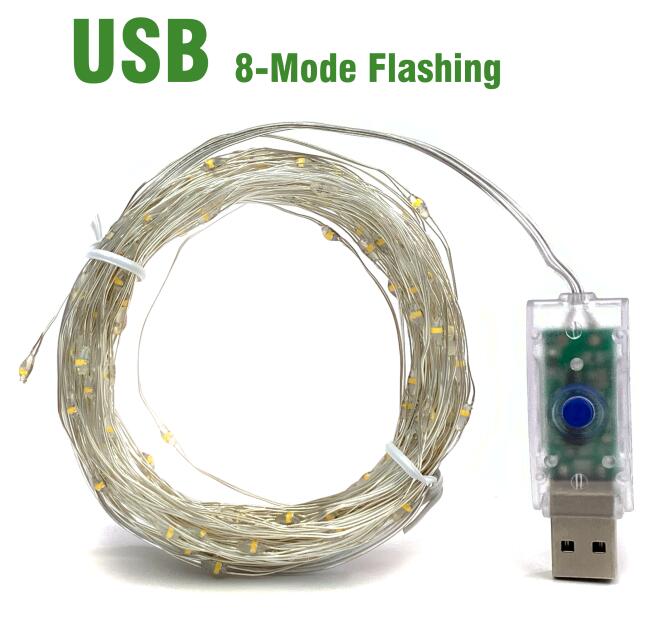 10M 20M USB Flashing LED String Lights Twinkle Fai... – Grandado