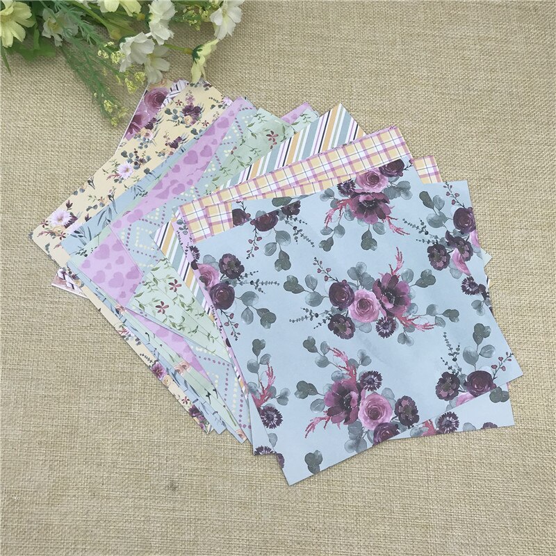 24 ark 6 " x6 " trykt stilhed blomstrende mønster ... – Vicedeal