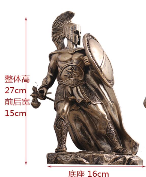 Retro Knight ornaments in ancient Rome Spartan cha... – Vicedeal