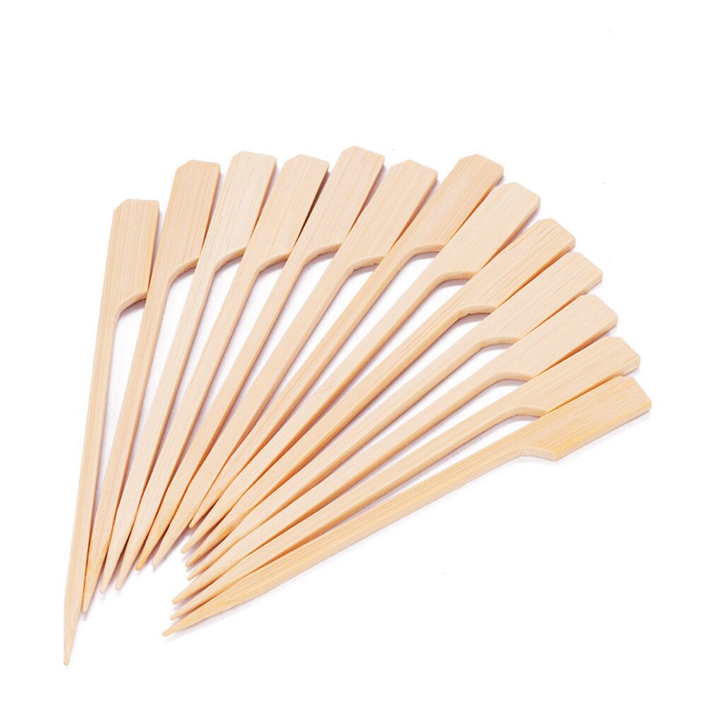 100Pcs/Set 18CM Bamboo Skewers Paddle Sticks For B... – Grandado