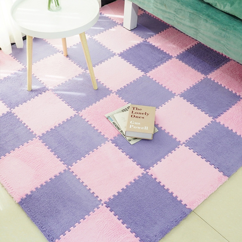 Diy Jigsaw Pluche Shaggy Tapijt Baby Kinderen Puzz... – Vicedeal