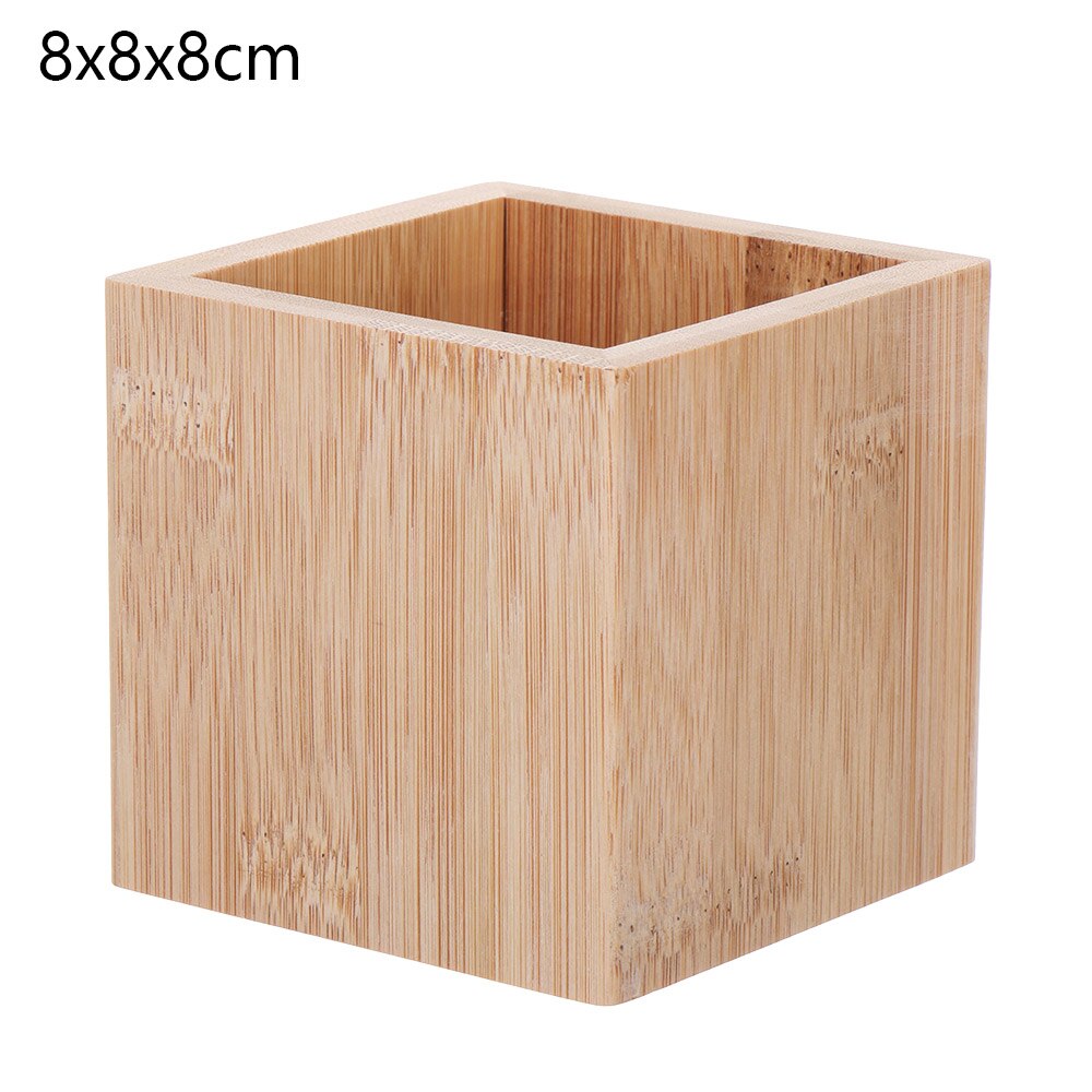Bamboo Box Pen Pencil Holder Makeup Brush Storage ... – Vicedeal