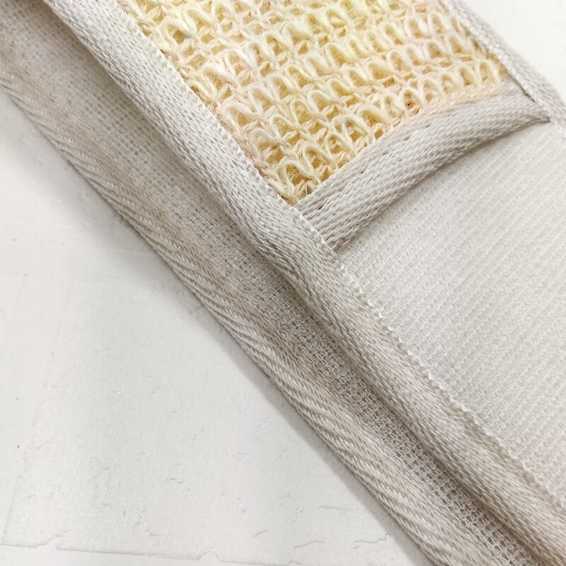 Flax Cotton Soft Exfoliating Back Strap Bath Brush... – Grandado
