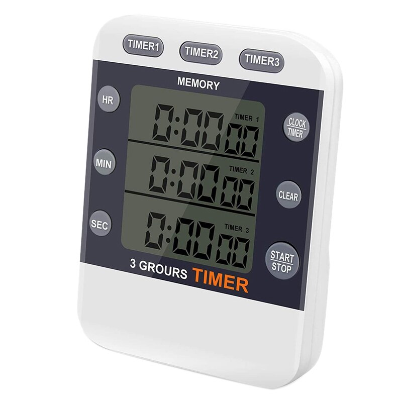 Digital Timer 100 Hour Triple Count Down/Up Clock ... – Grandado Digital Timer 100 Hour Triple Count Down/Up Clock ... – Grandado