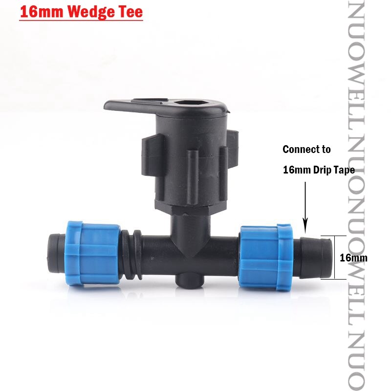2pcs 16mm Drip Tape Connectors Lock Nut PE Pipe Fi... – Grandado