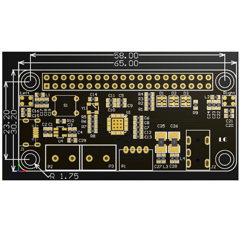 Tarjeta de sonido de alta fidelidad WM8960 para códec estéreo Raspberry ...