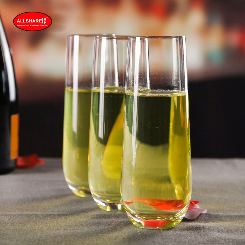 lead-free glass handmade blown stemless champagne ... – Grandado