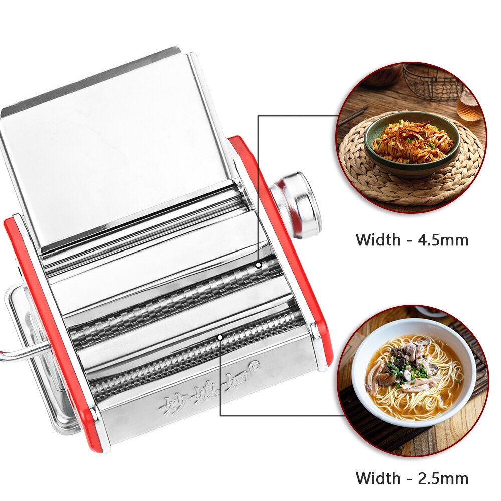 Pasta Maker Machine Manual Noodle Maker Stainless ... – Vicedeal
