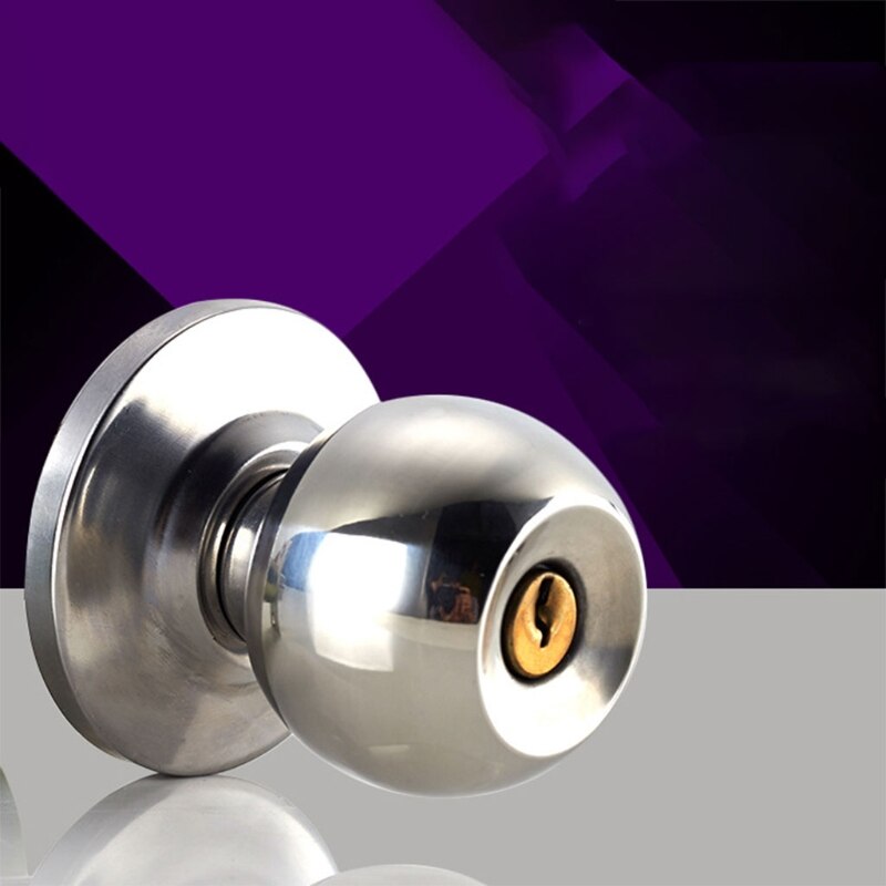 Stainless Steel Round Ball Door Knobs Handle Passa... – Grandado