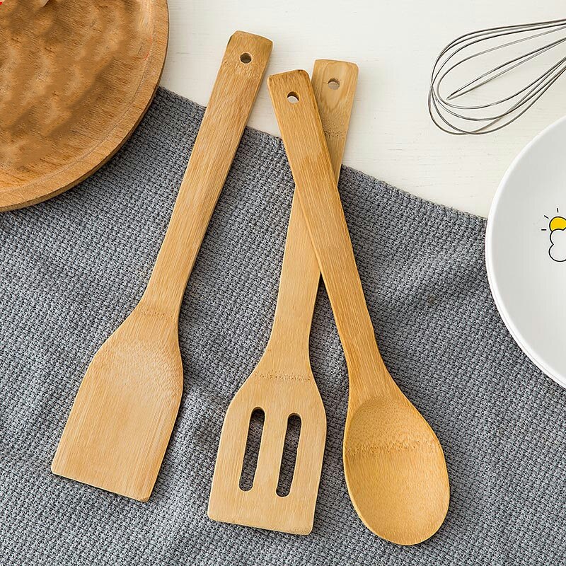 1 piece bamboo shovel nonstick pan pan special lon... – Grandado