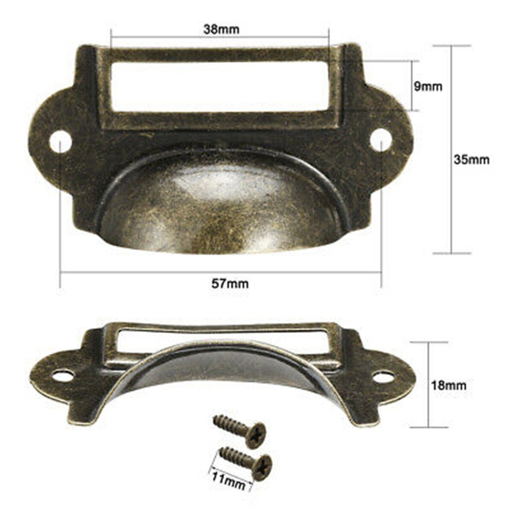 Card Pull Handle Drawer File Name Frame Handle Hol... – Grandado