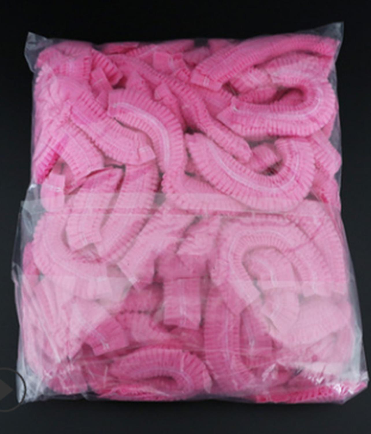100pcs Disposable Pink Hair Nets/Caps Non-woven He... – Grandado